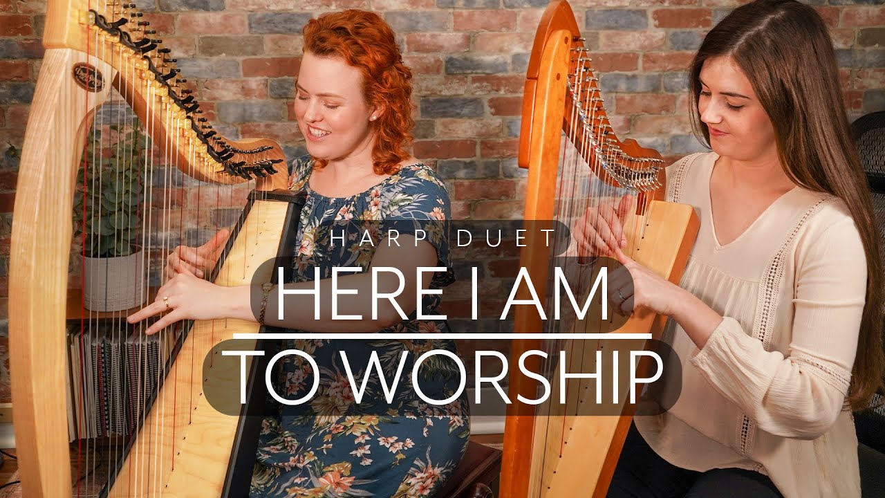Here I am to Worship (on two Harps) - YouTube