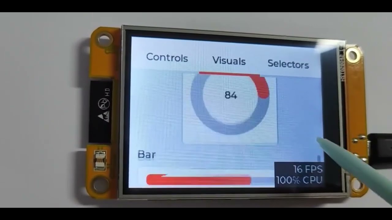 Esp32 S3 Hmi 8m Psram 16m Flash Arduino Lvgl Wifiandbluetooth 7 Youtube
