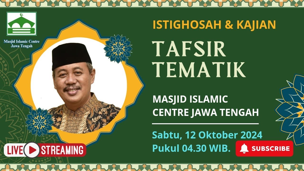 🔴 LIVE - ISTIGHOSAH DAN KAJIAN FIQIH TEMATIK - Dr. H. Multazam Ahmad ...