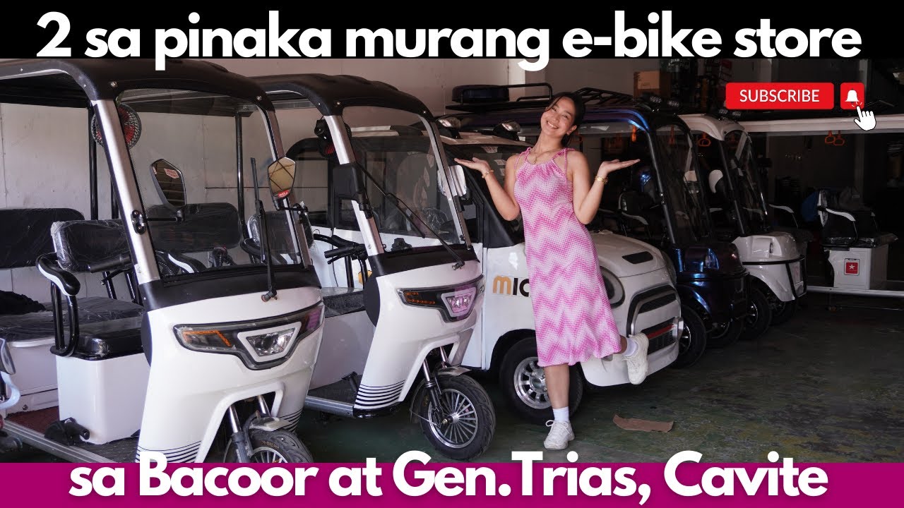 Murang E-Bike Sa Cavite | 2-wheels, 3-wheels, 4-wheels - YouTube