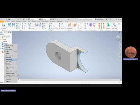 Simetría y Revolución en Autodesk Inventor - YouTube