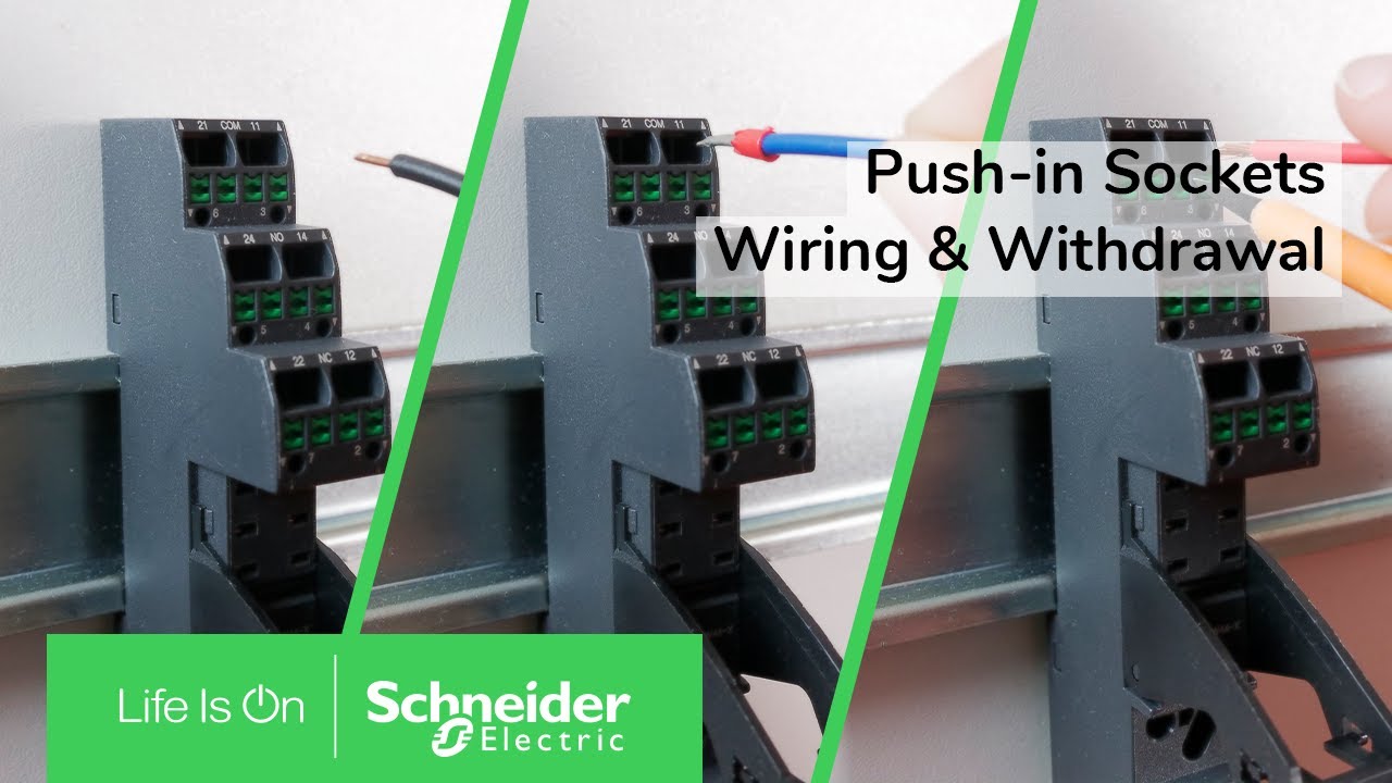 Push-in Sockets Wiring Insertion & Withdrawal | Schneider Electric ...