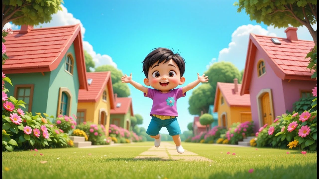 Jump Up High, Don’t Touch the Ground Rhyme Song | Popular Nursery Rhyme ...
