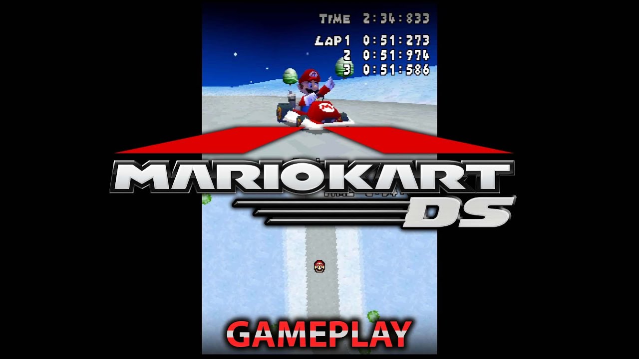 Mario Kart DS: Time Trials - N64 Frappe Snowland(GAMEPLAY) - YouTube