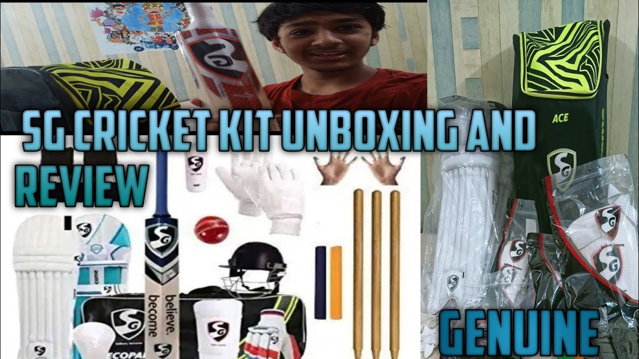 SG Cricket kit unboxing/review My new SG cricket kit 😀 - YouTube