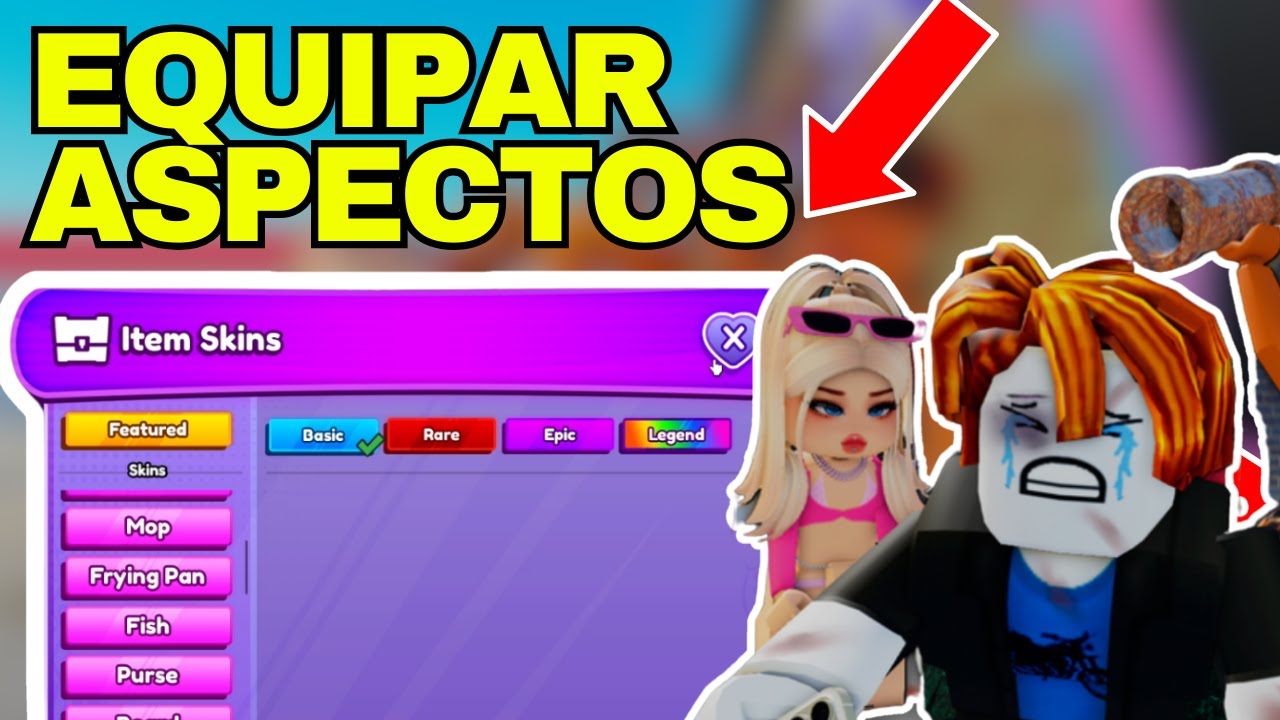 Cómo equipar aspectos en Baddies Roblox - YouTube