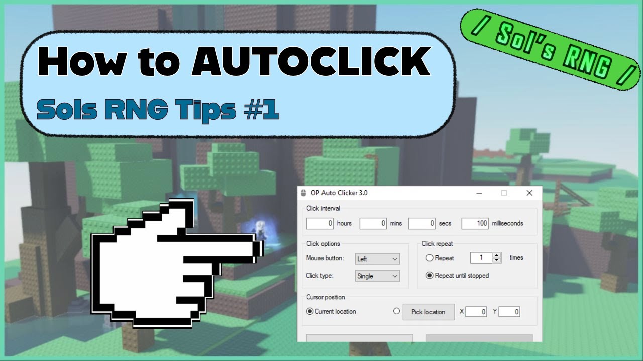 How to AUTOCLICK in Sols RNG (Sols RNG Tips PART #1) - YouTube