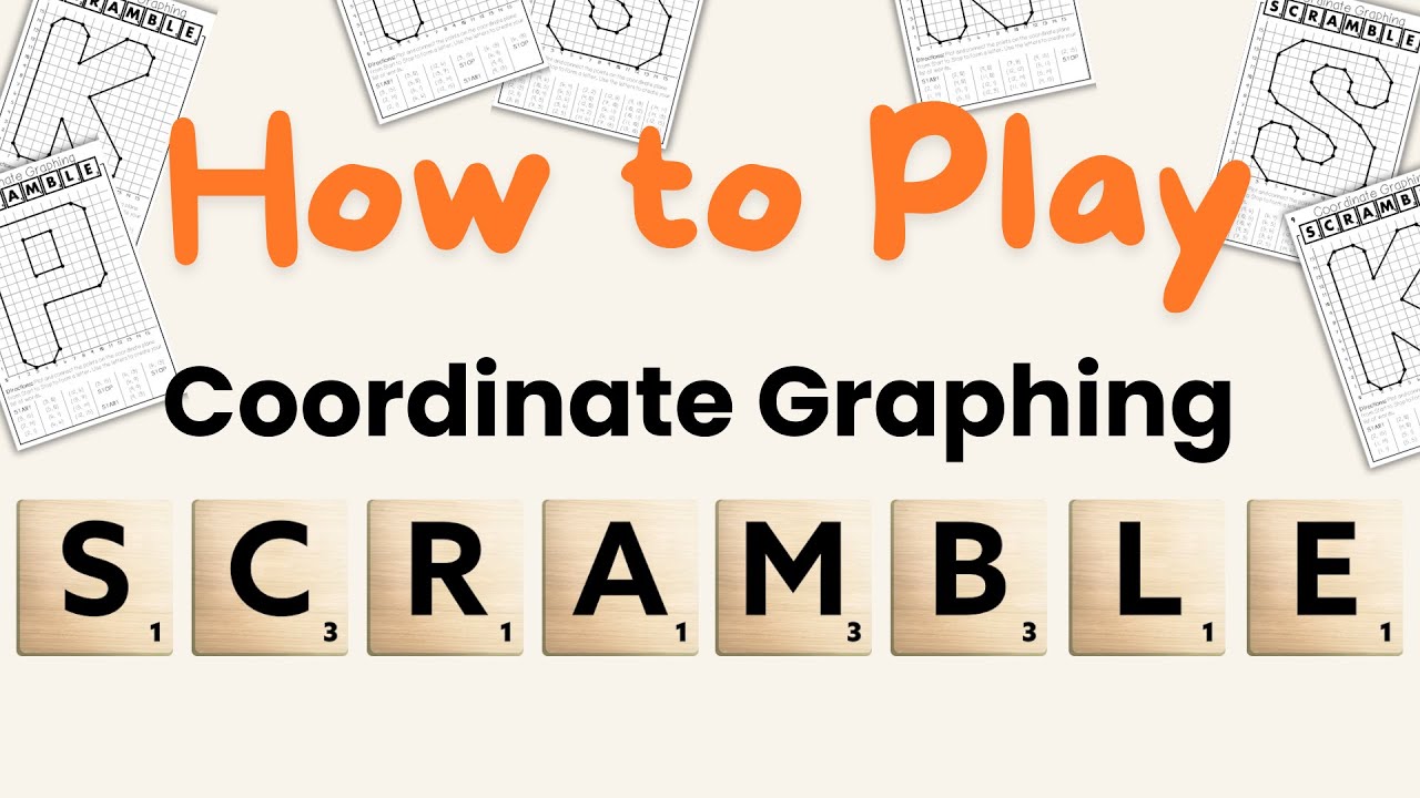Coordinate Plane Graphing Activity (Engaging Scramble Game to practice ...