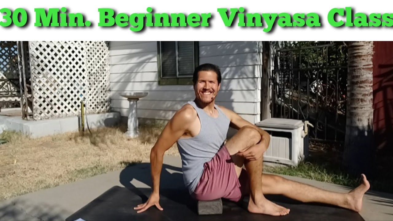 30 Min. Beginner Vinyasa Class - YouTube