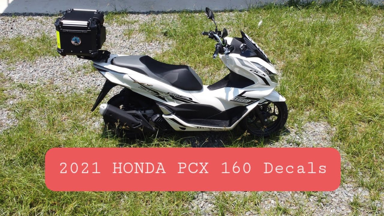 Honda PCX 160 ABS Decals - YouTube