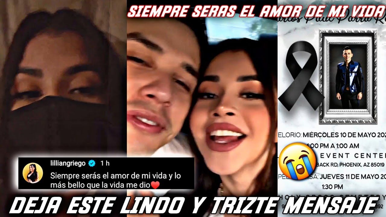 LILLIAN GRIEGO DEJA ESTE MENSAJE TRAS MUERTE DE SU PROMETIDO CARLOS ...