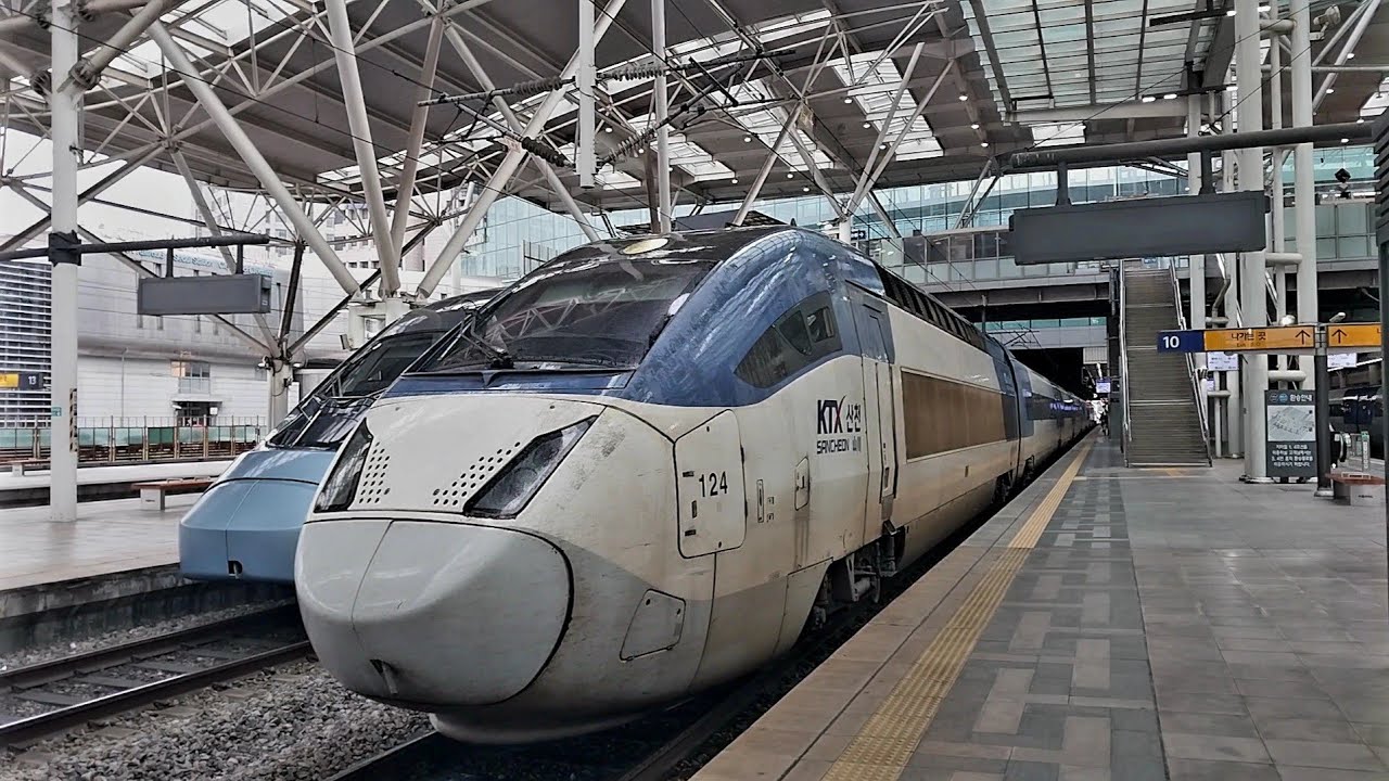 [동해선] 서울발 포항행 KTX-산천 #255 124호기 서울역 발차 - YouTube