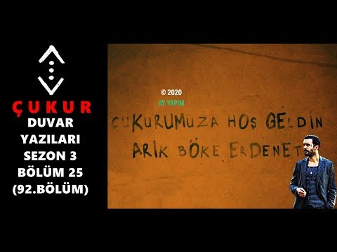 Çukur 3.Sezon 25.Bölüm Duvar Yazıları (92.Bölüm)