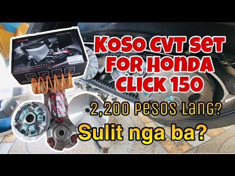 KOSO CVT set for Honda Click 150. Isa sa Pinakamurang CVT set sa ...