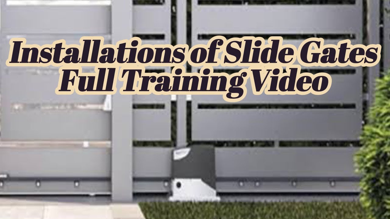 Sliding Gate Motor Installation | How to Install a Slide Gate Opener ...