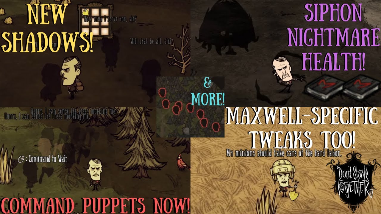 Maxwell, The Puppet Mastermind, Rework Update Mod - New Shadows ...