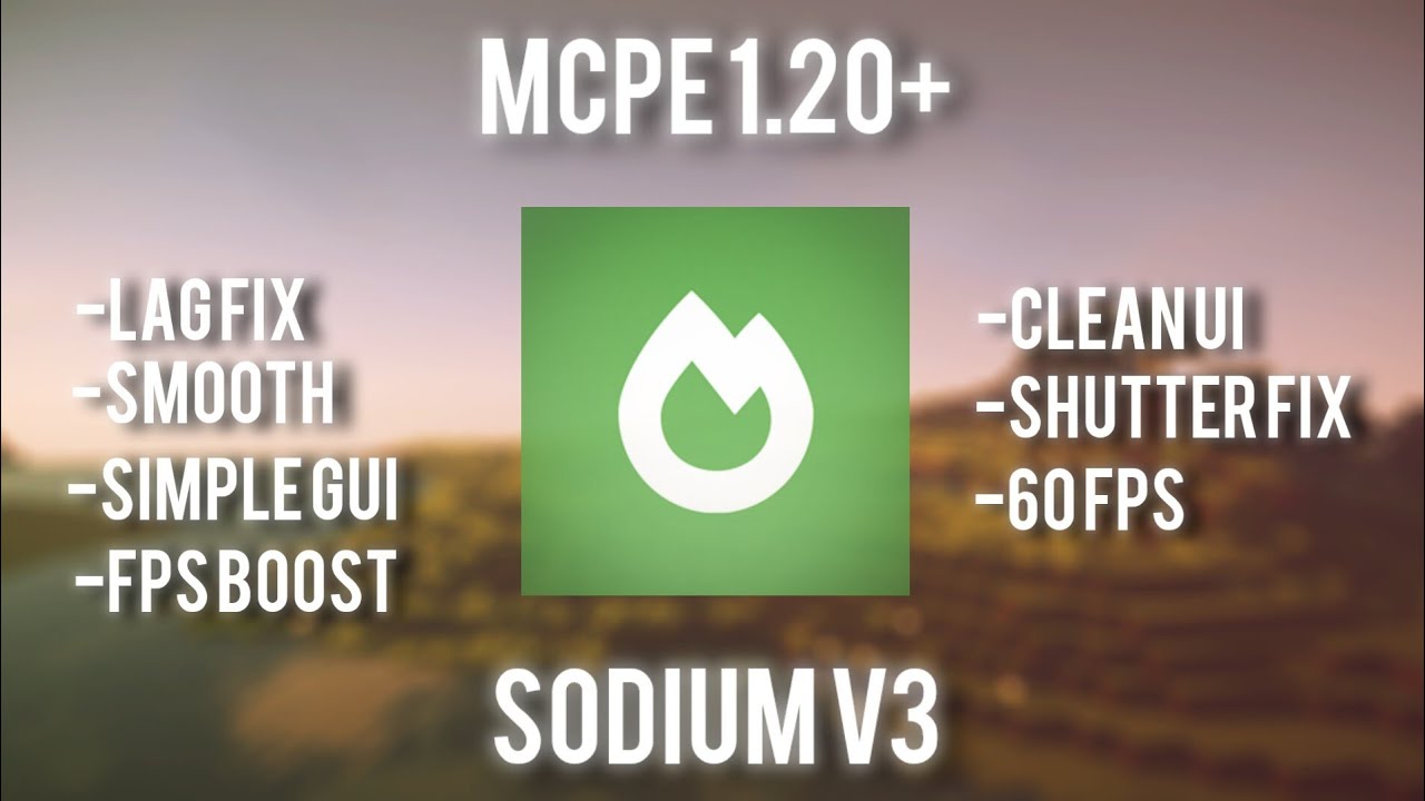 Sodium Mod For Minecraft PE 1.21+ (FPS BOOST) | Max Gaming - YouTube