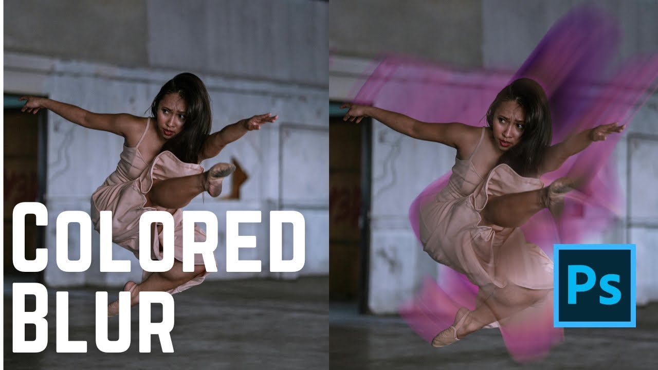 How to Add Colored Blur Effect in Photoshop - YouTube