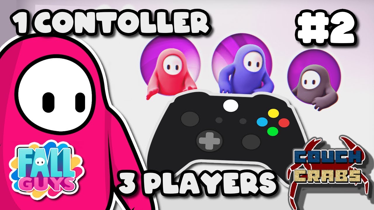 3 players one Controller - Fall Guys - YouTube