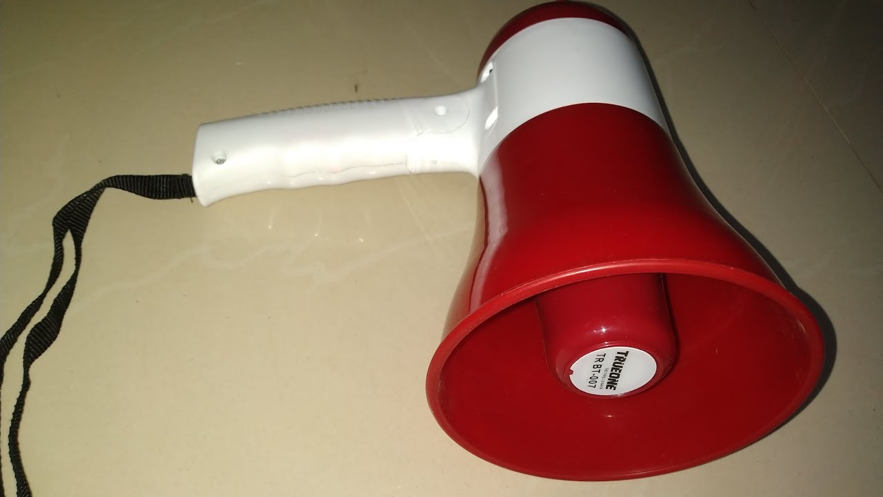 TRUEONE HAND HELD MEGAPHONE - YouTube