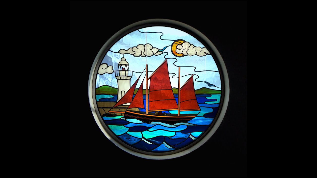 Brixham sailing fishing trawler Pilgrim and Brixham breakwater ...