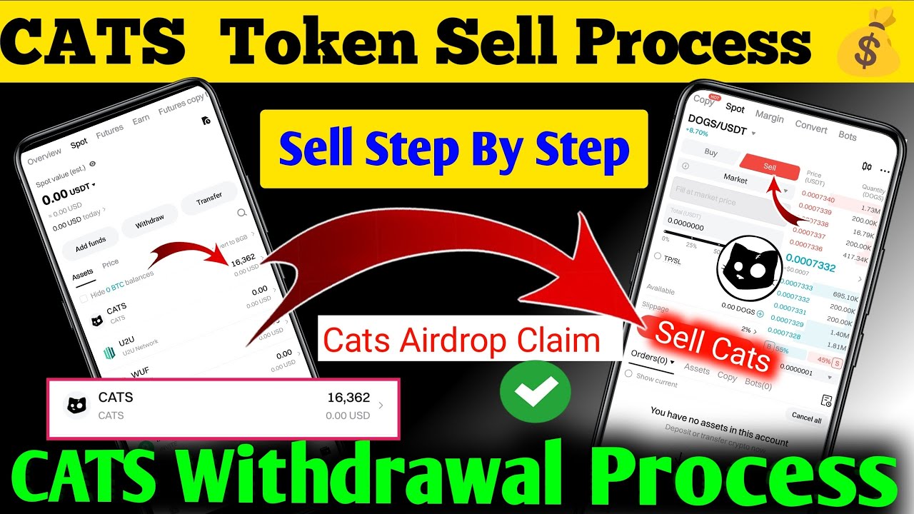 CATS Token Sell Process 💰 | CATS Exchange Withdrawal Kaise Kare | CATS ...