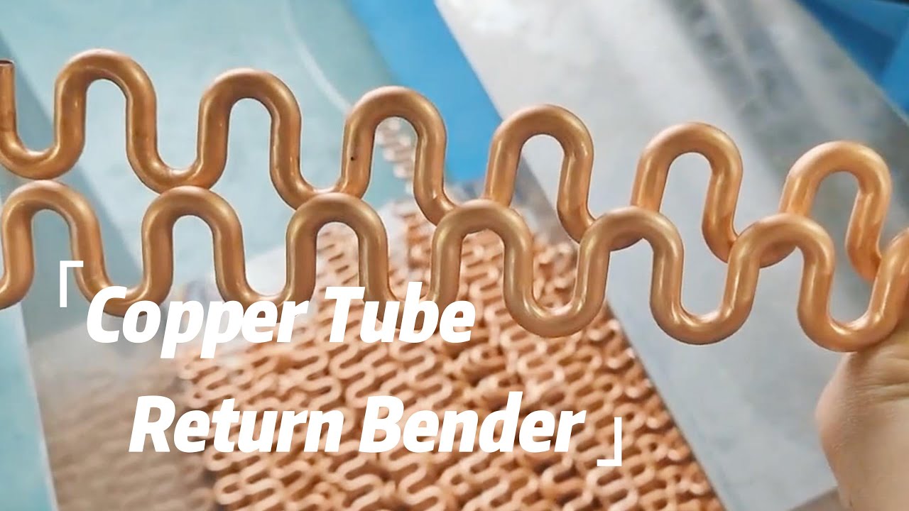 Heat Exchanger Coil Return Bend Tube Bending machine - YouTube