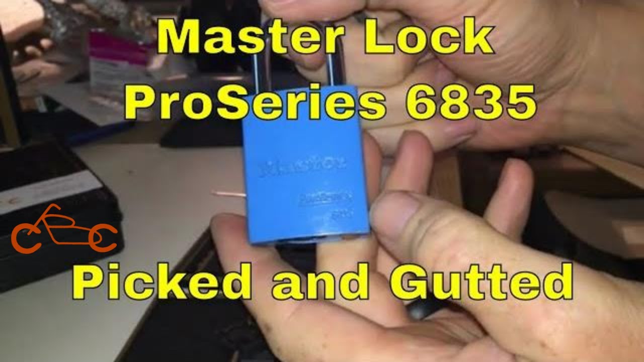 Master Lock 6835 Picked, Gutted and Reassembled - YouTube