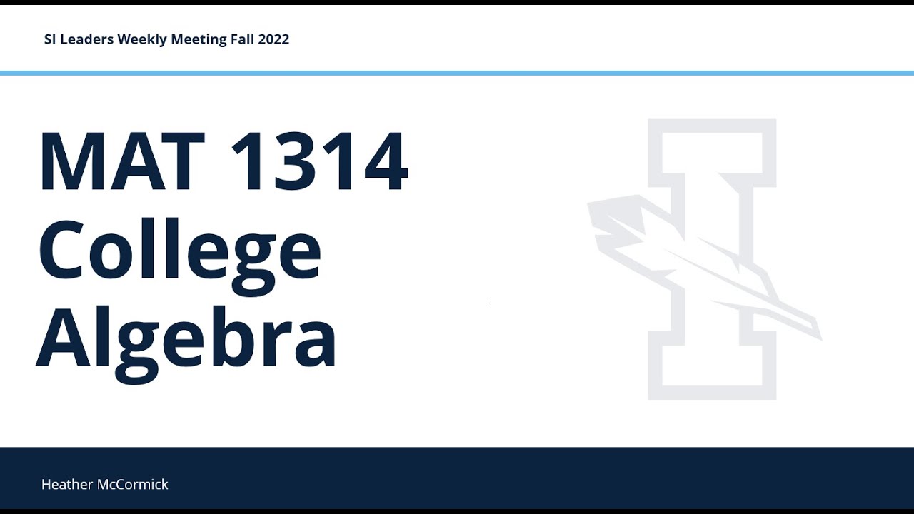 SI Training for the Week of October 24, 2022 - YouTube