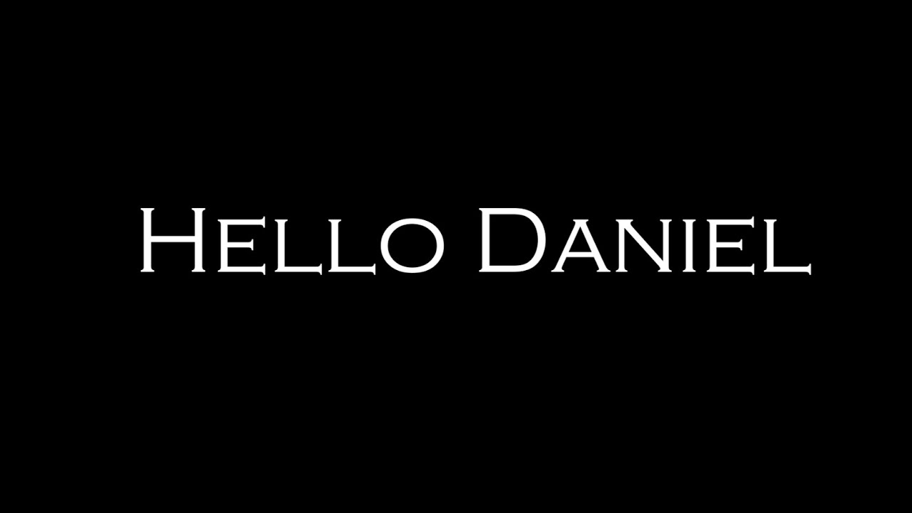 Hello Daniel (Short Film) - YouTube