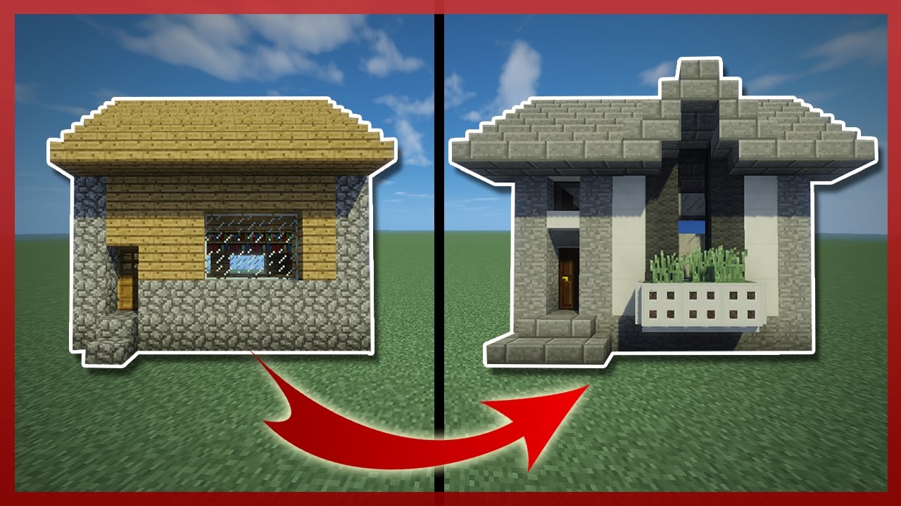 Minecraft: Como TRANSFORMAR una Casa de Aldeanos | Tutorial - YouTube