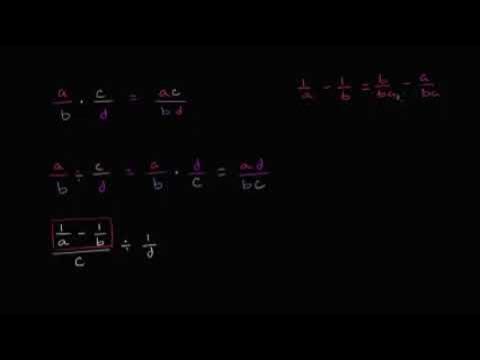 Math Algebra basics - Nested fractions - YouTube