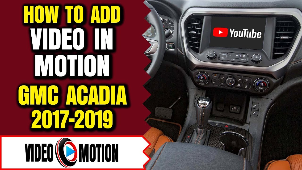 GMC Acadia 2017-2019 Navigation Intellilink Video Interface Apple ...