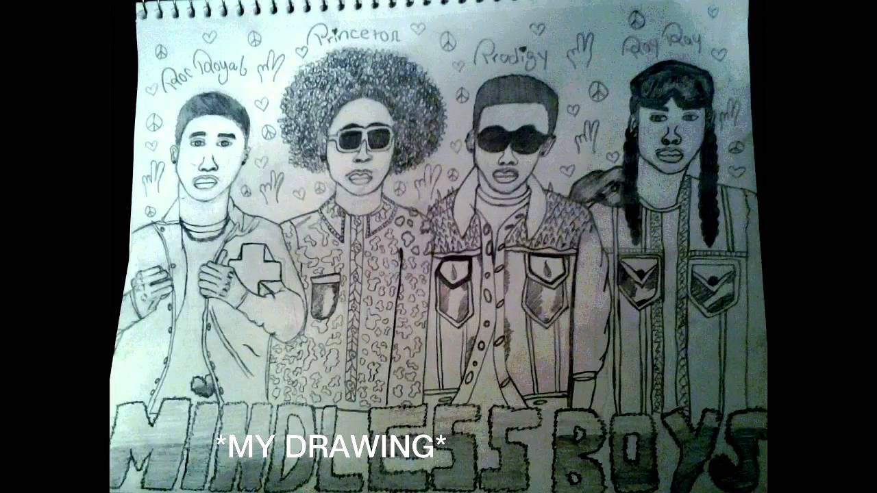 My Mindless Behavior Drawing - YouTube