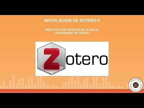 Instalación de Zotero 6 - YouTube