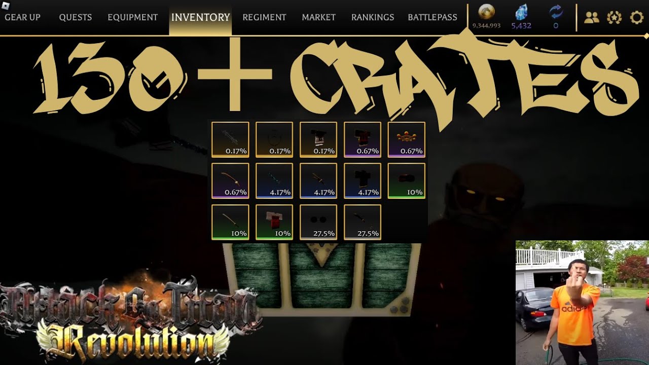 opening 135+ anime all star crates in Attack on Titan Revolution - YouTube