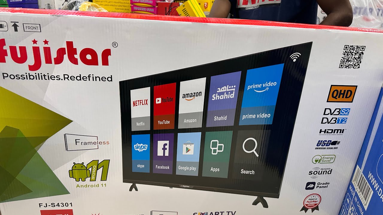 Fujistar 43in Tv smart Dvbs2DvbT2#dvbs2#tv #usb - YouTube