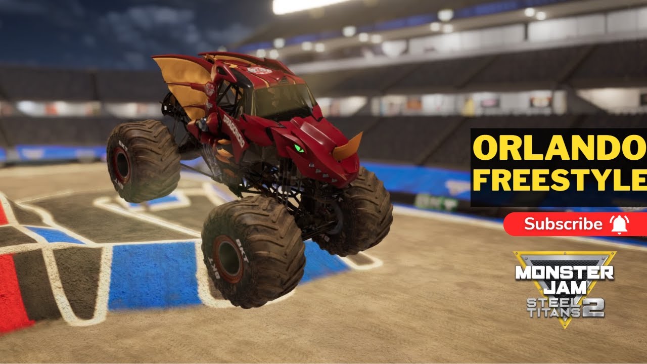 Monster Jam Steel Titans 2 Orlando Freestyle. Watch as 5 Monster Trucks ...