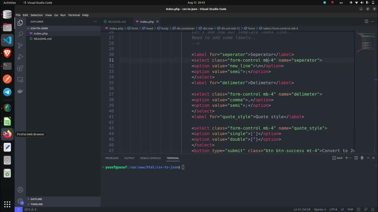 PHP | Convert CSV Text / Raw String to JSON Encoded String - YouTube