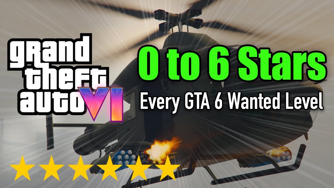 Every GTA 6 Wanted Star Level Explained - YouTube
