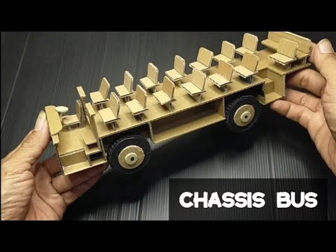 cara membuat sasis bus dari kardus_chassis bus