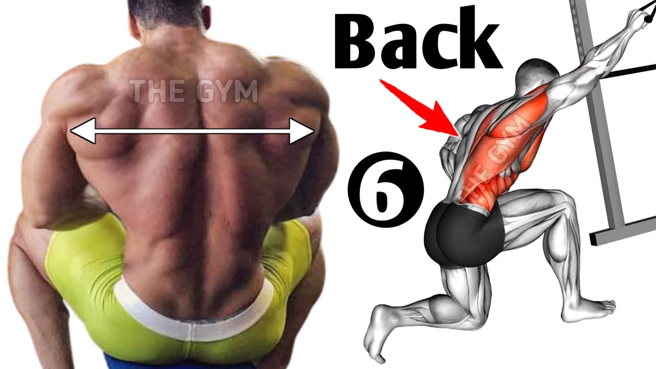 6 Best Exercises To Grow Your Back Fast - Back Workout - YouTube