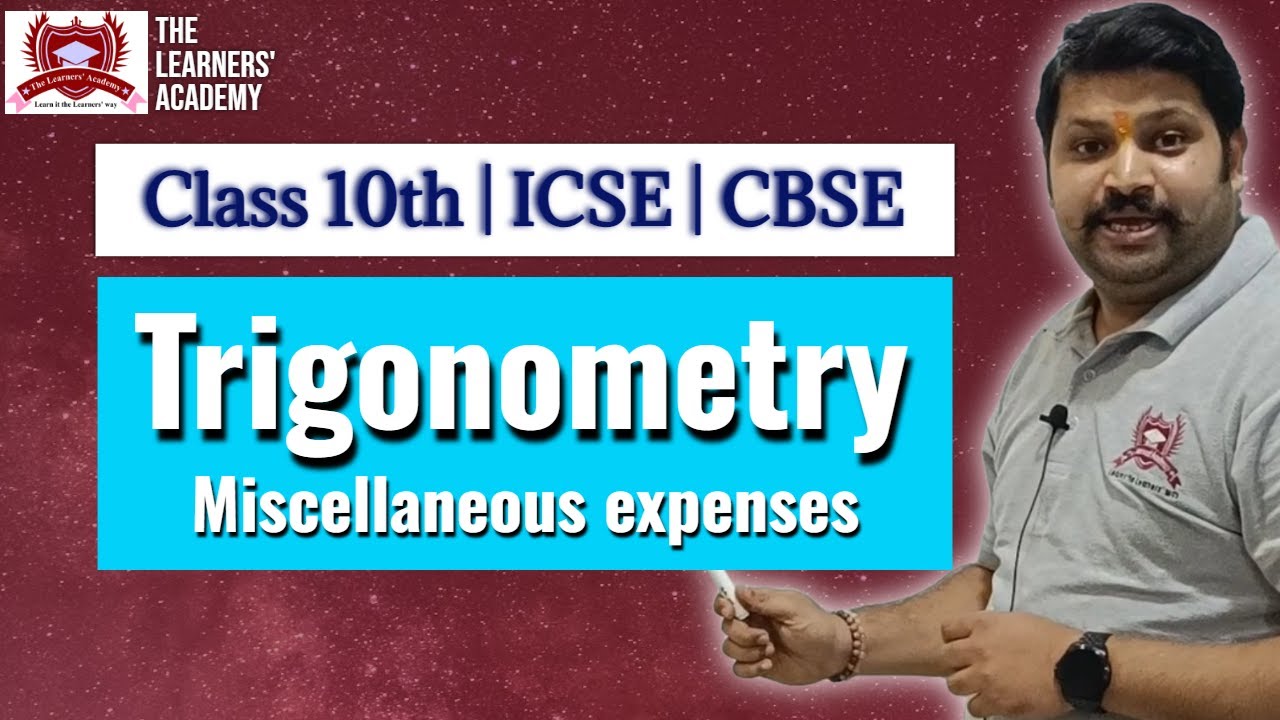 Solving Difficult Examples in Trigonometry | 10th CBSE | ICSE - YouTube