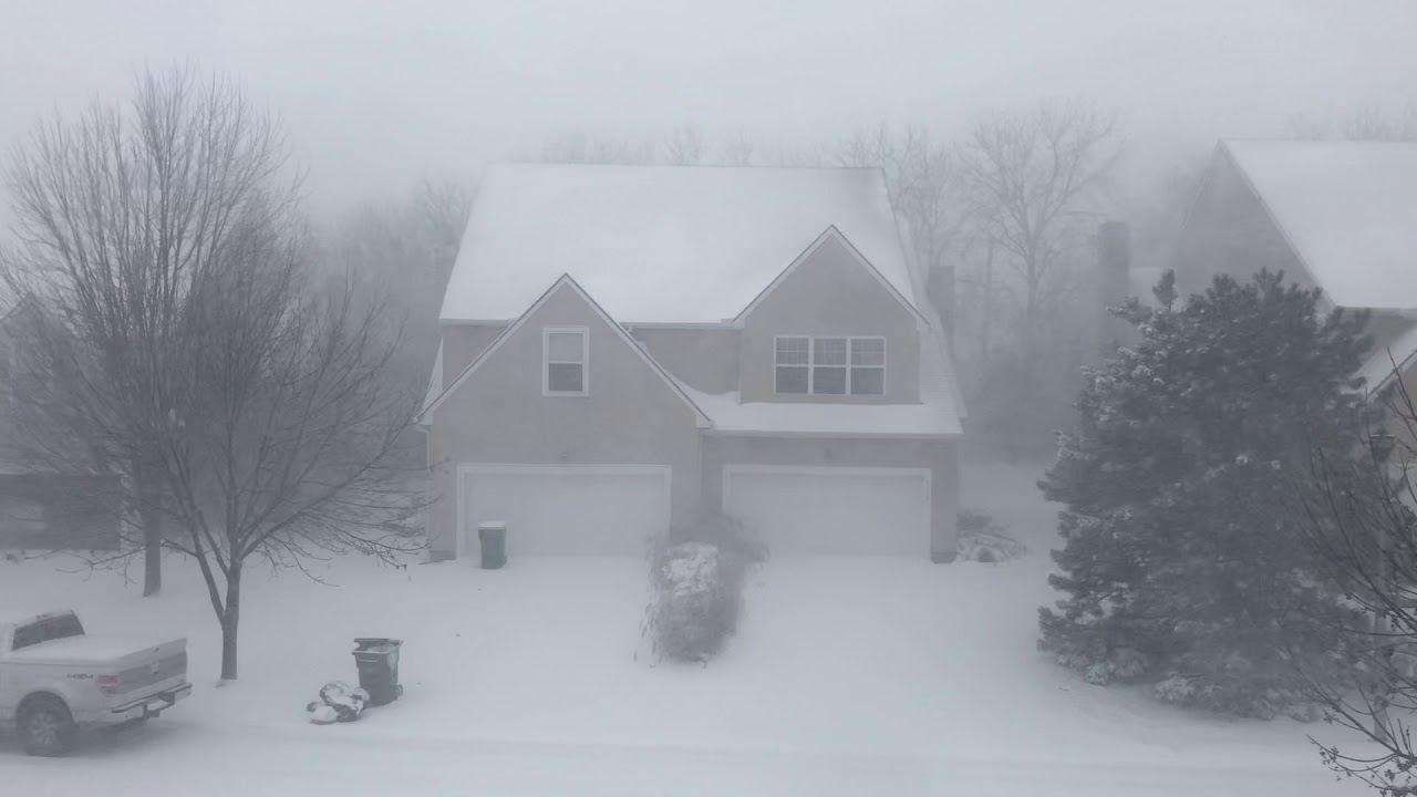 Thanksgiving weekend blizzard of November 25, 2018 in Kansas City - YouTube