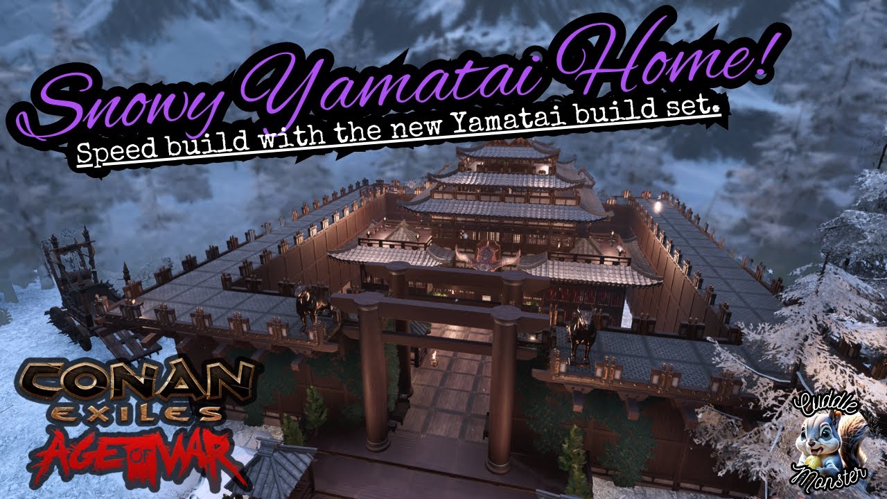 Snowy Yamatai Build - Conan Exiles - No Mods - YouTube