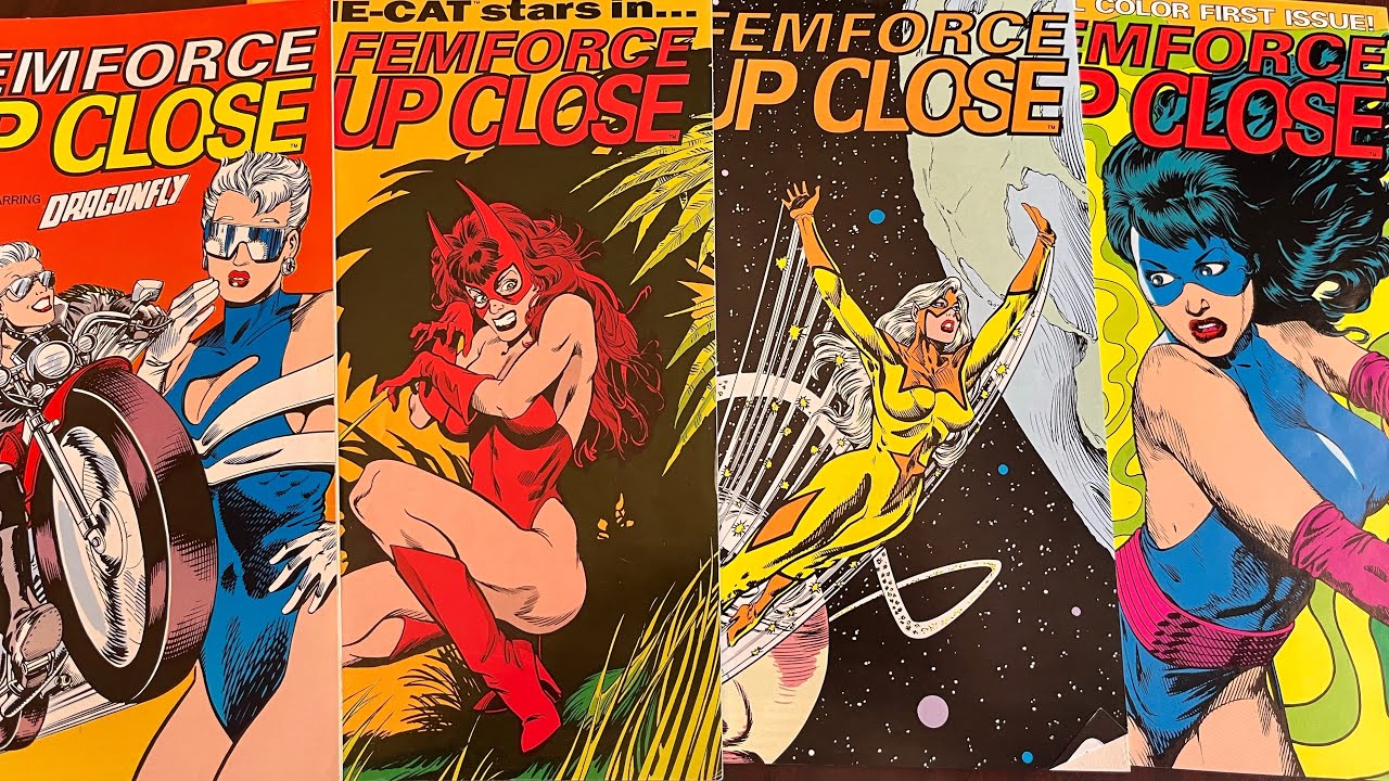 Femforce Up Close, AC comics bonus books 1-4 - YouTube