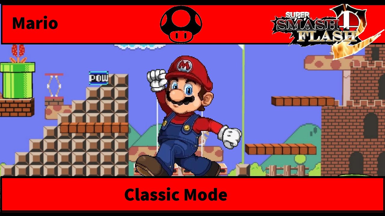 Super Smash Flash 2 - Mario Classic Mode - YouTube