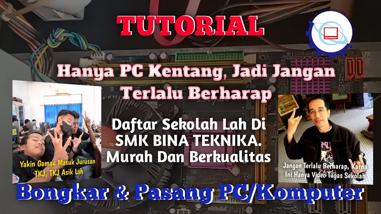 Tutorial Bongkar & Pasang PC/Komputer Sampai Menyala - YouTube