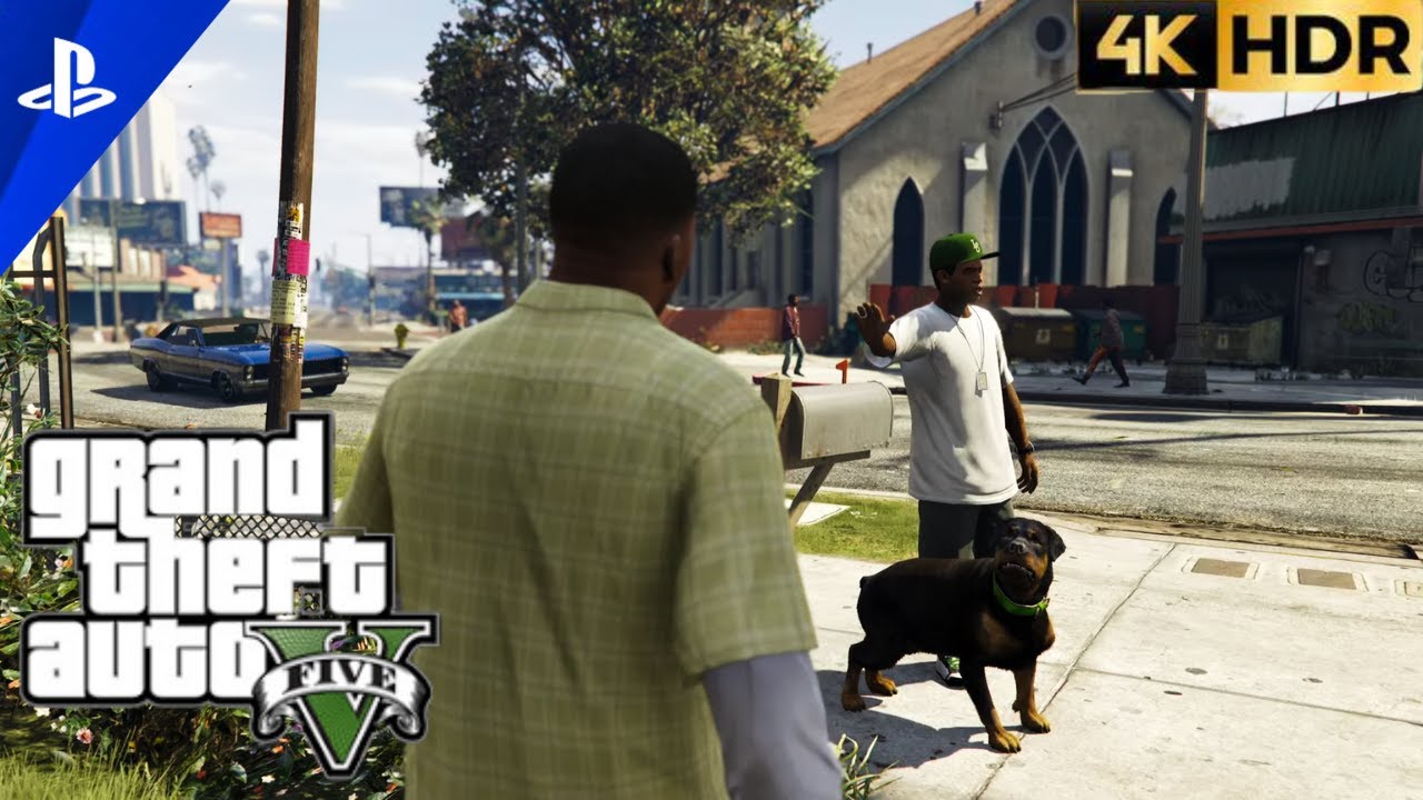 GTA 5 - | Chop mission | [4K 60FPS HDR] gameplay - YouTube