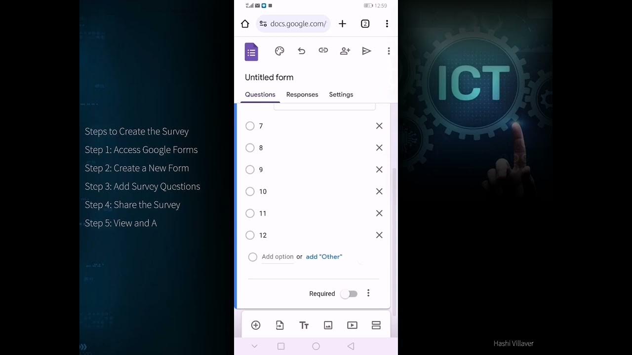 How to create a Survey using Google Form tutorial | Empowerment Technology - YouTube